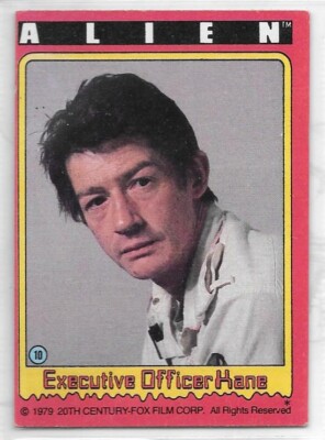 1979 Topps ALIEN Movie #10 "Executive Officer Kane" - 20th Century Fox ...