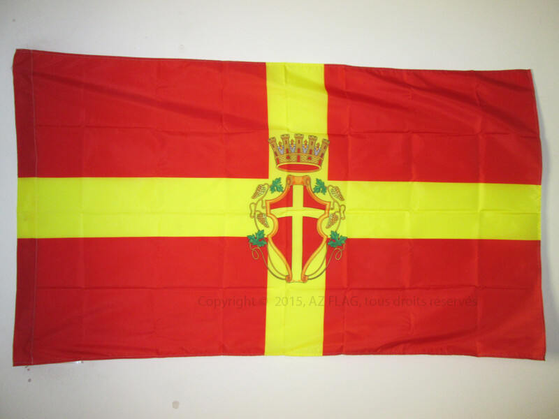 MESSINA WITH ARMS FLAG 2' x 3' for a pole - MESSINA IN SICILY FLAGS 60 ...