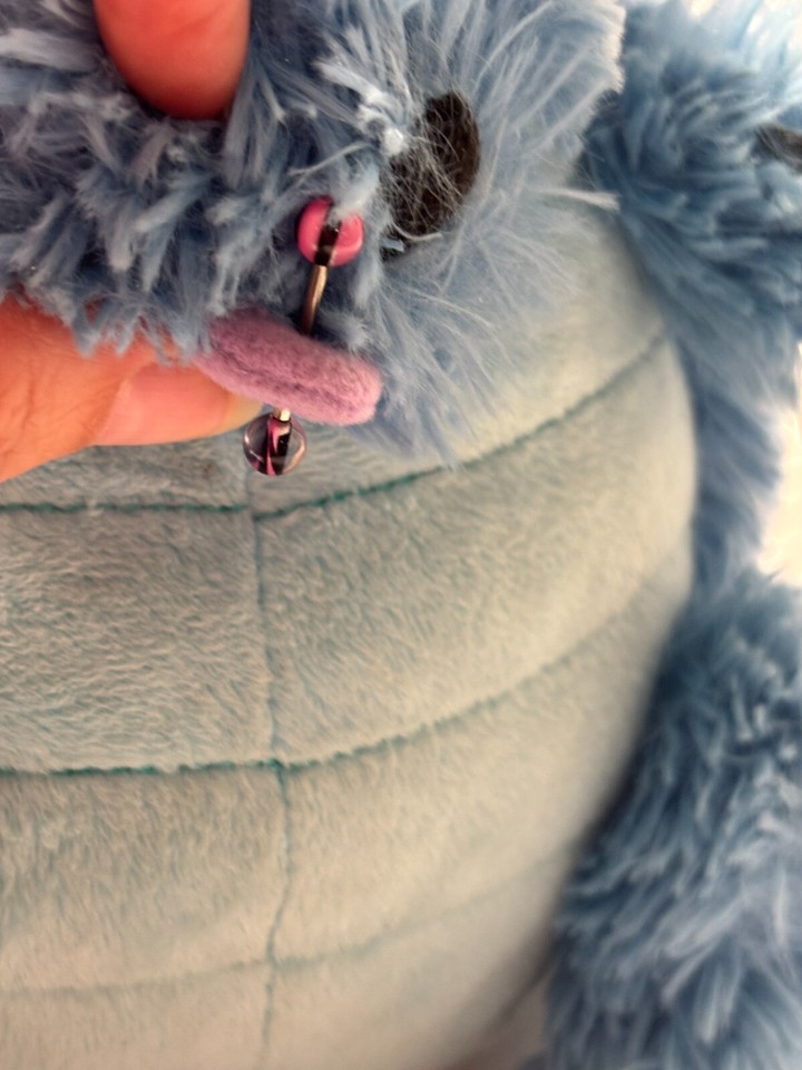 STAIN Bad Dragon Janine Plush Dragon, Blue Round Stuffed Animal ...