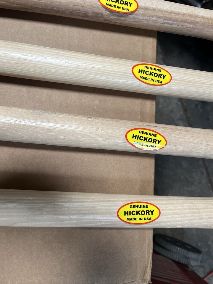 Lot Of 5 HICKORY 36" Railroad Mining Coal Clay PICK AXE HANDLE | eBay