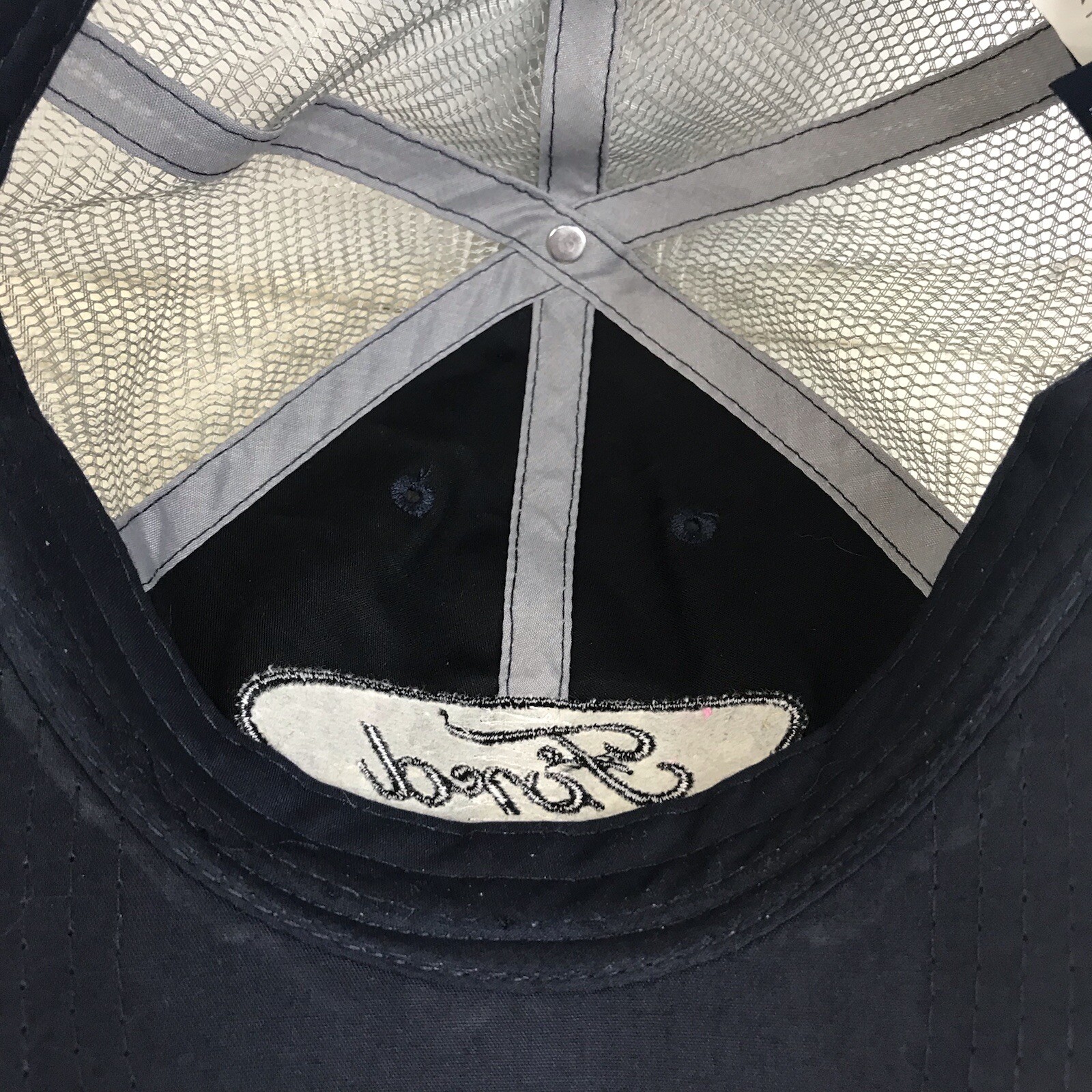 Ford Logo Navy/ Gray Mesh Back Infinity Headwear Hat … - Gem