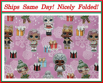 LOL Surprise Christmas Gift Wrapping Paper ~ 2 YDS (20 SQ FT1) ~ Nicely ...