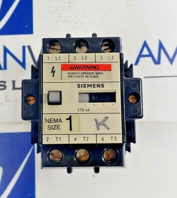 Siemens Contactor Relay 3tb44 17-oa Size 1 for sale online | eBay