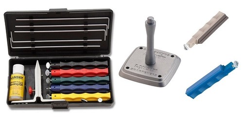 Lansky Deluxe Knife Sharpening System + Universal Mount + Serrated Hone ...