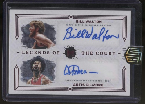 Bill Walton/ Artis Gilmore 2023-24 Topps Motif #LDS-BA Scarlet Dual ...