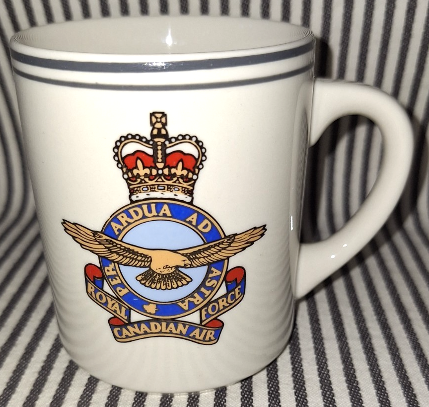 VTG RCAF ROYAL CANADIAN AIR FORCE Per Ardua Ad Astra COFFEE MUG TEA CUP ...