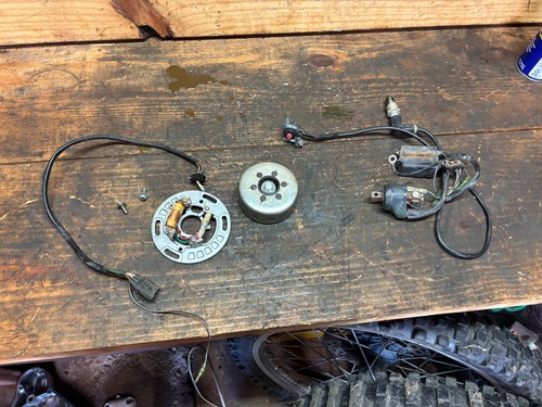 1985 Kawasaki KX250 Engine Stator Flywheel CDI Box Coil Magneto KX 250 ...