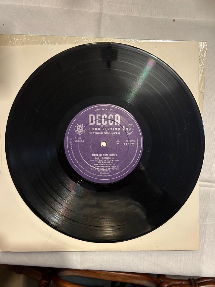 Tom Lehrer - More Of Tom Lehrer 10" Vinyl LP | eBay UK