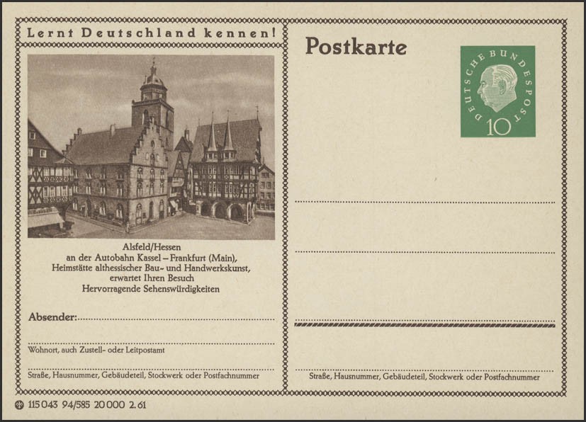 P053-94/585 Alsfeld/Oberhessen ** | eBay