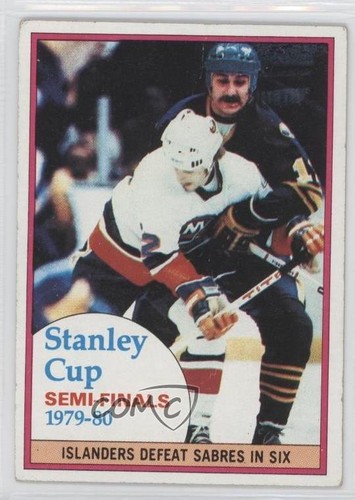 1980-81 Topps Scratched Stanley Cup Semi-Finals New York Islanders #262 ...