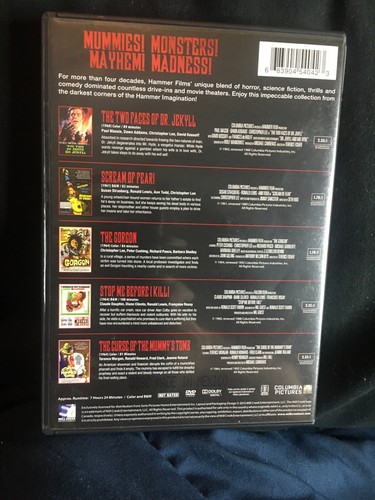 Hammer Film Collection: Volume One (DVD, 2015, 2-Disc Set) 683904540423 ...