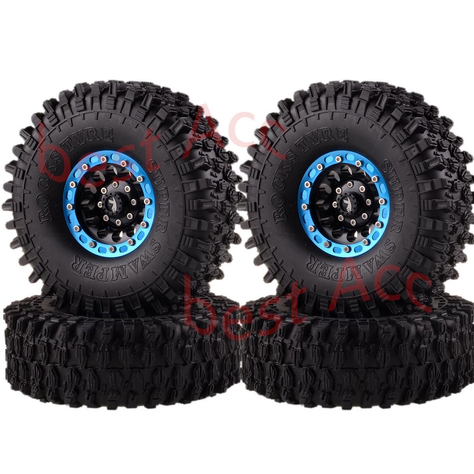 4PCS 1.9" Rock Crawler Metal Wheels Tyre Tire OD:120MM RC 1:10 SCX10 ...