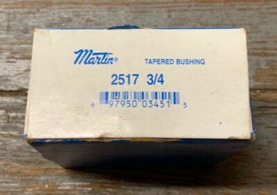 MARTIN 2517 3/4 TAPERED BUSHING WITH KEYWAY NEW IN FACTORY PACKAGE | eBay