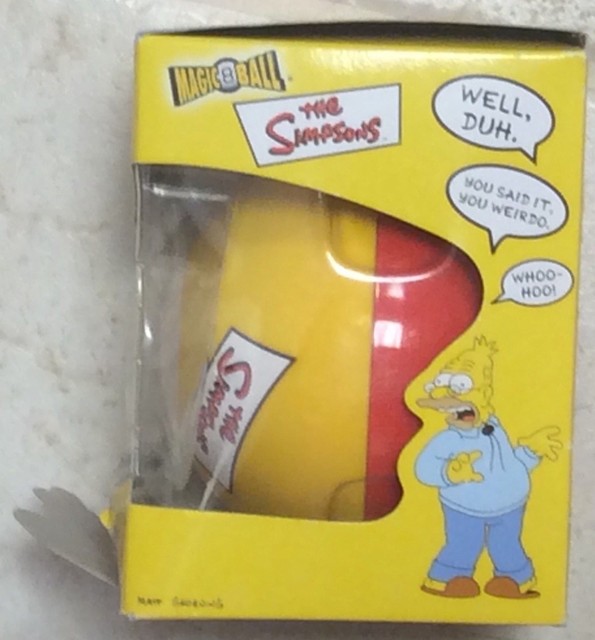 The Simpsons Magic 8 Ball Sababa Toys 2002 Red for sale online | eBay