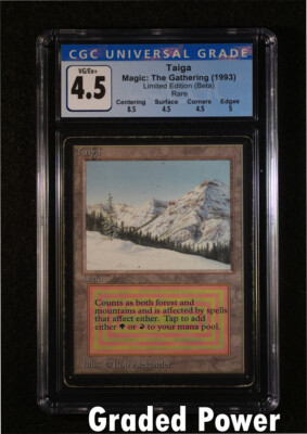 MTG Beta Taiga CGC 4.5 Magic the Gathering | eBay