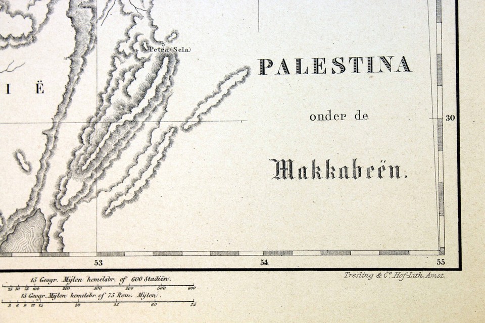 1861 Atlas Map Palestine Under the Maccabees | eBay