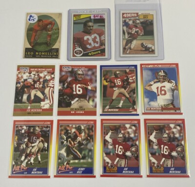 (13) SF 49ERS incl. 1958 Topps Nomellini, Roger Craig RC, Joe Montana ...