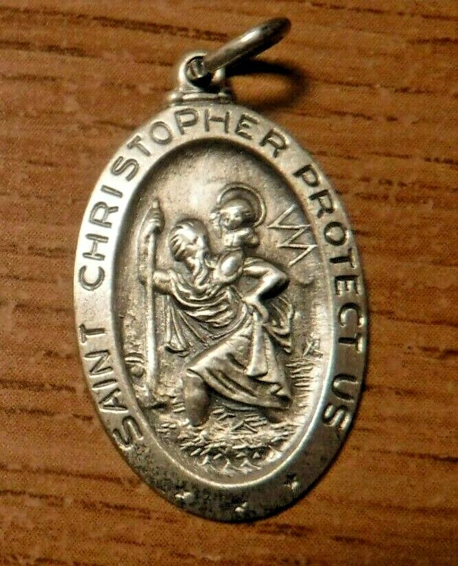 Sterling Silver St Christopher Soccer Player's Medal | eBay