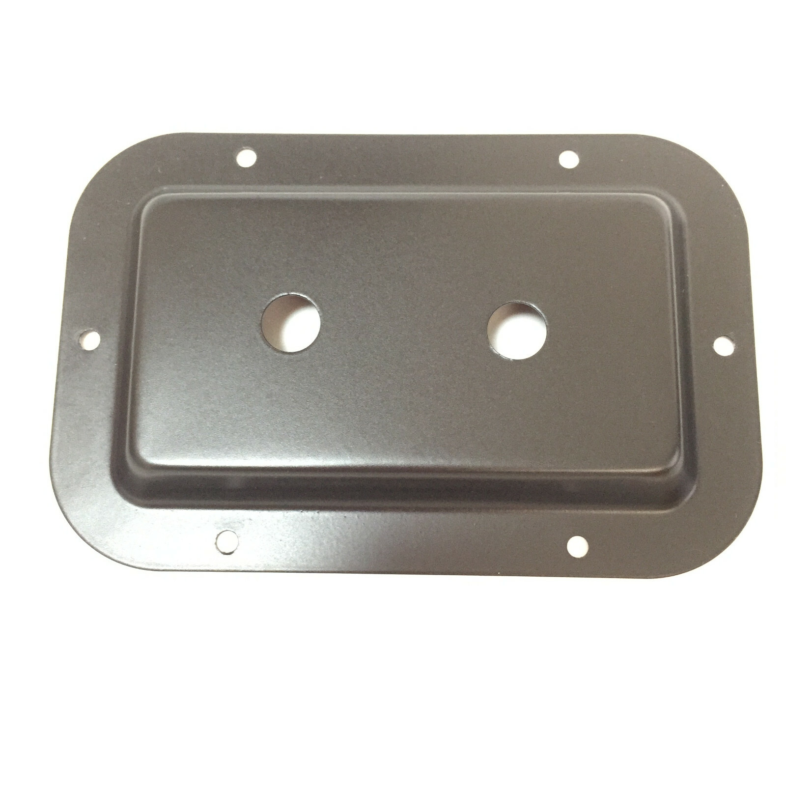 Metal Blank Black Dual 1/4" Jack Plate for Guitar, PA Speaker Cabinets ...