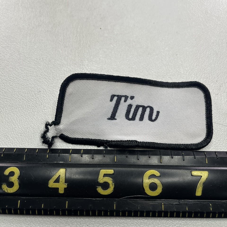Kinda Rough NAME TIM Patch K048 | eBay