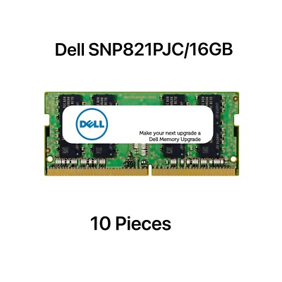 New Dell 160GB (10X16GB ) DDR4PC4-19200 2400MHZ SNP821PJC/16GB Sodimm ...