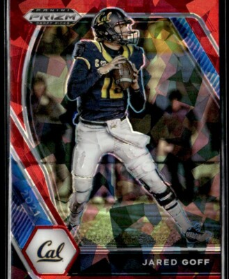 2021 Panini Prizm DP Red Ice Jared Goff California Golden Bears #12 | eBay