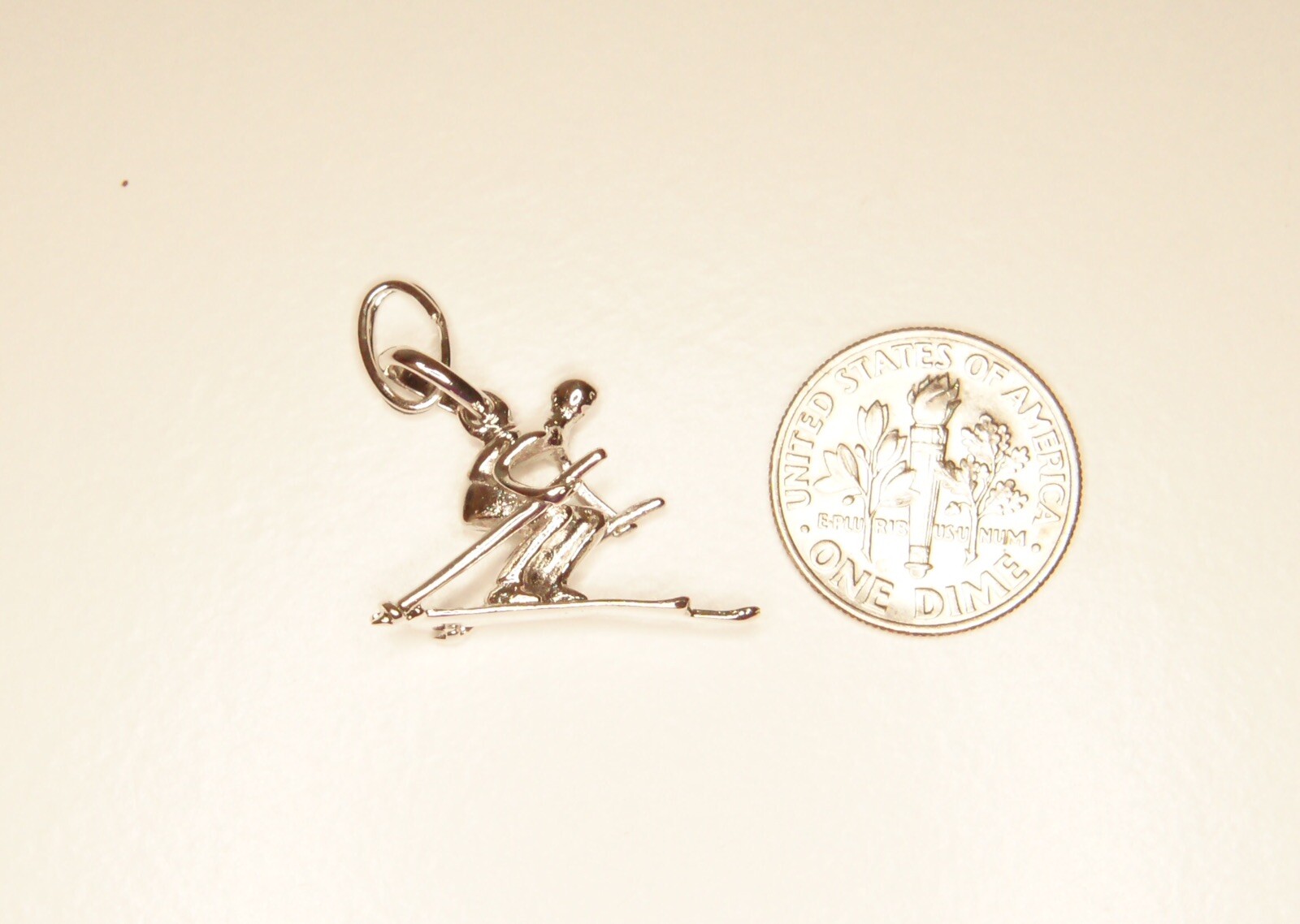 Sterling Silver Skier Skiing Charm Or Pendant 925 | eBay