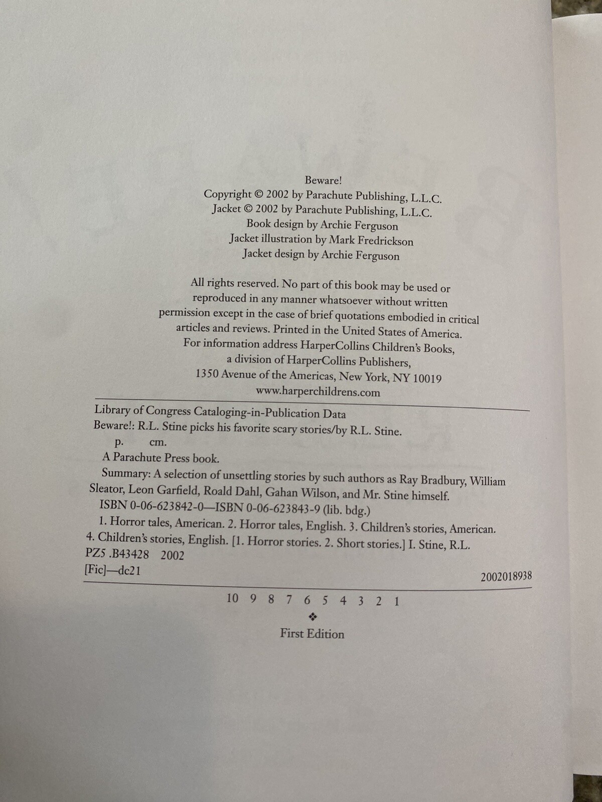 Beware! : R. L. Stine Picks His Favorite Scary Stories by R. L. Stine ...