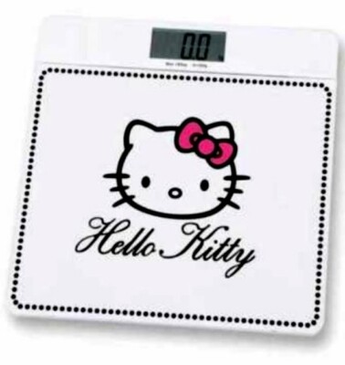 Pèse-personne Balance Electronic Hello Kitty Design en verre trempé | eBay
