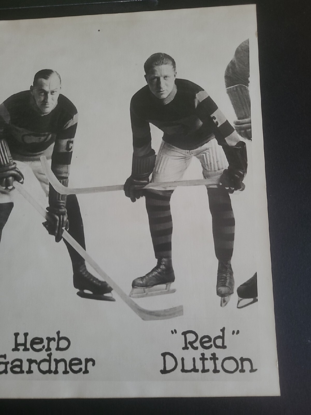 1920S CALGARY TIGERS HERB GARDINER PHOTO RED DUTTON WHL NHL HOCKEY WCHL ...