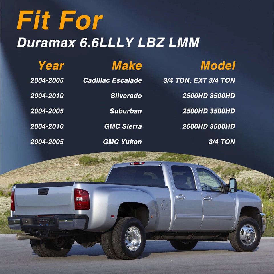 Diesel Fuel Injector Return Line Left + Right Set for Duramax 6.6L LLY ...