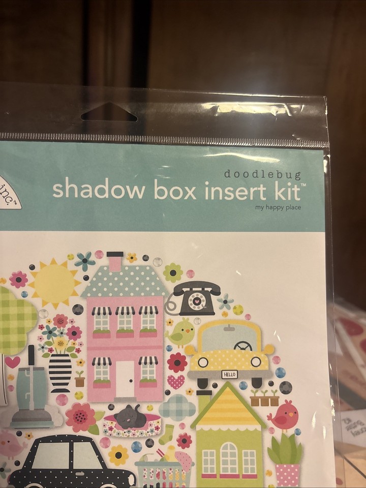 Doodlebug Design Shadow Box Insert Kit - My Happy Place | eBay
