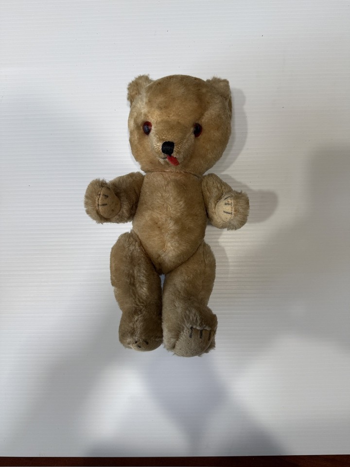 VERY RARE ANTIQUE TEDDY BEAR! ONE OF A KIND TEDDY BEAR W/RED TONGUE ...