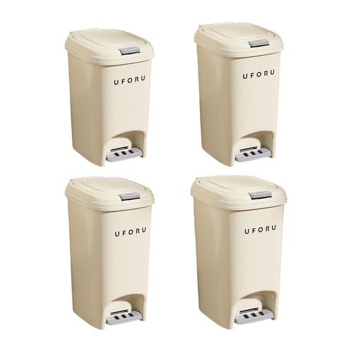 Step-on Trash Can, Modern Waterproof Waste Paper Bin, Foot Pedal Trash ...