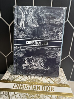 NEW CHRISTIAN DIOR Navy Blue TOILE DE JOUY Notebook - SEALED | eBay