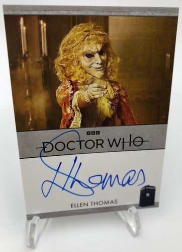 ELLEN THOMAS AUTO Signed Card BBC DOCTOR WHO as CLOCKWORK WOMAN | eBay