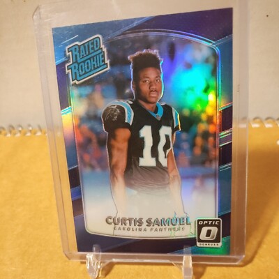 2017 Optic Curtis Samuel #'ed 6/50 PURPLE Prizm ROOKIE CARD-Commanders ...
