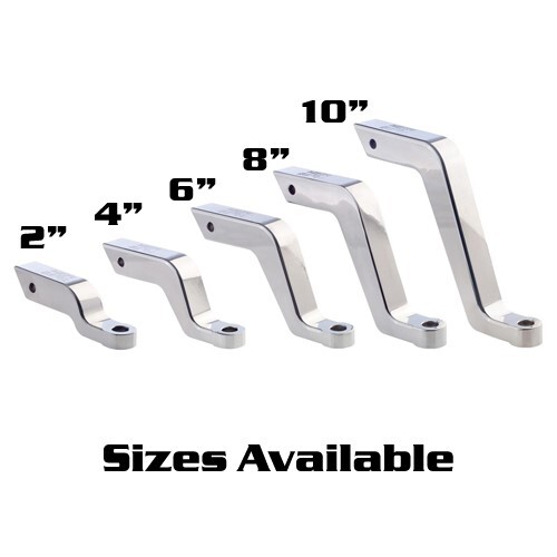 Alumistinger 4" Drop/Rise Aluminum Receiver Draw Bar Ball Mount ...