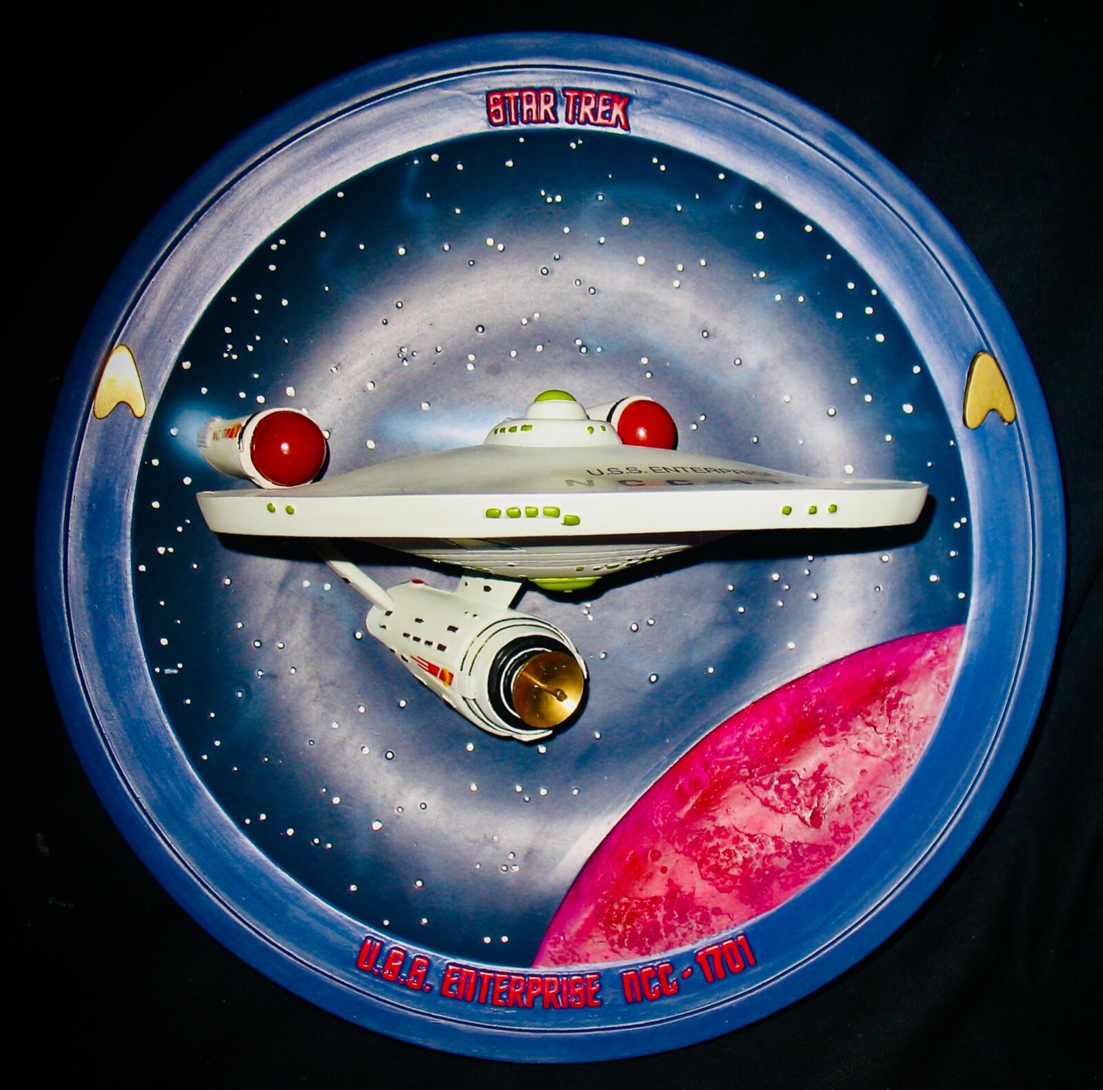 STAR TREK~U.S.S. ENTERPRISE~Ships Of The Galaxy~Plate #1~Bradford ...