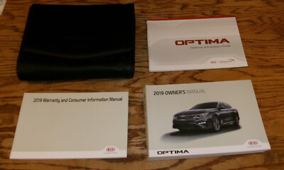 Original 2019 Kia Optima Owners Operators Manual Set w Case 19 | eBay