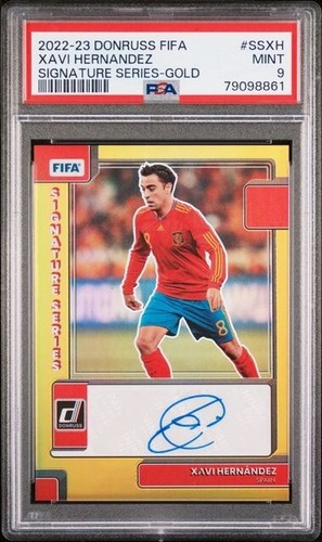 Xavi Hernandez 2022-23 Donruss Soccer Signature Series Gold Auto /10 ...