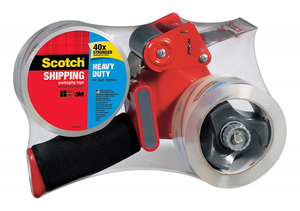 3M Scotch Tape Gun Dispenser with 2 Heavy Duty 3850 Shipping Packaging ...