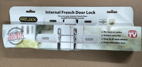 Patlock Internal French Conservatory Double Patio Door Lock No Key Code ...