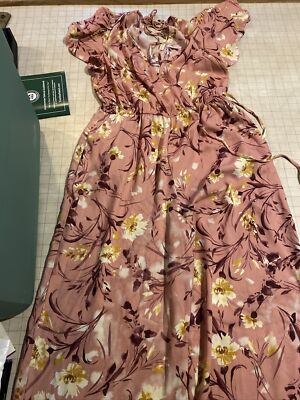 BOG Collective Womens Floral Jumpsuit Medium New Never Worn | eBay