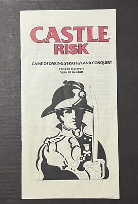 Castle Risk 1986 Board Game Replacement Pieces: Game Instructions | eBay