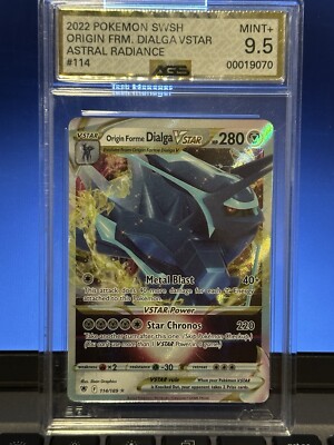 Origin Forme Dialga Vstar 114/189 Astral Radiance Pokemon SwSh Ags 9.5 ...