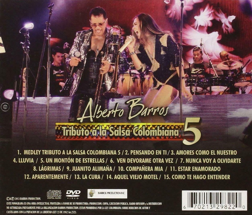 ALBERTO BARROS - TRIBUTO A LA SALSA COLOMBIANA 5 CD + DVD | eBay