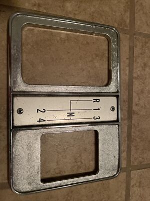 GM C1 Corvette 59-62 Console Shift Plate Convertible Automatic 3728940 ...