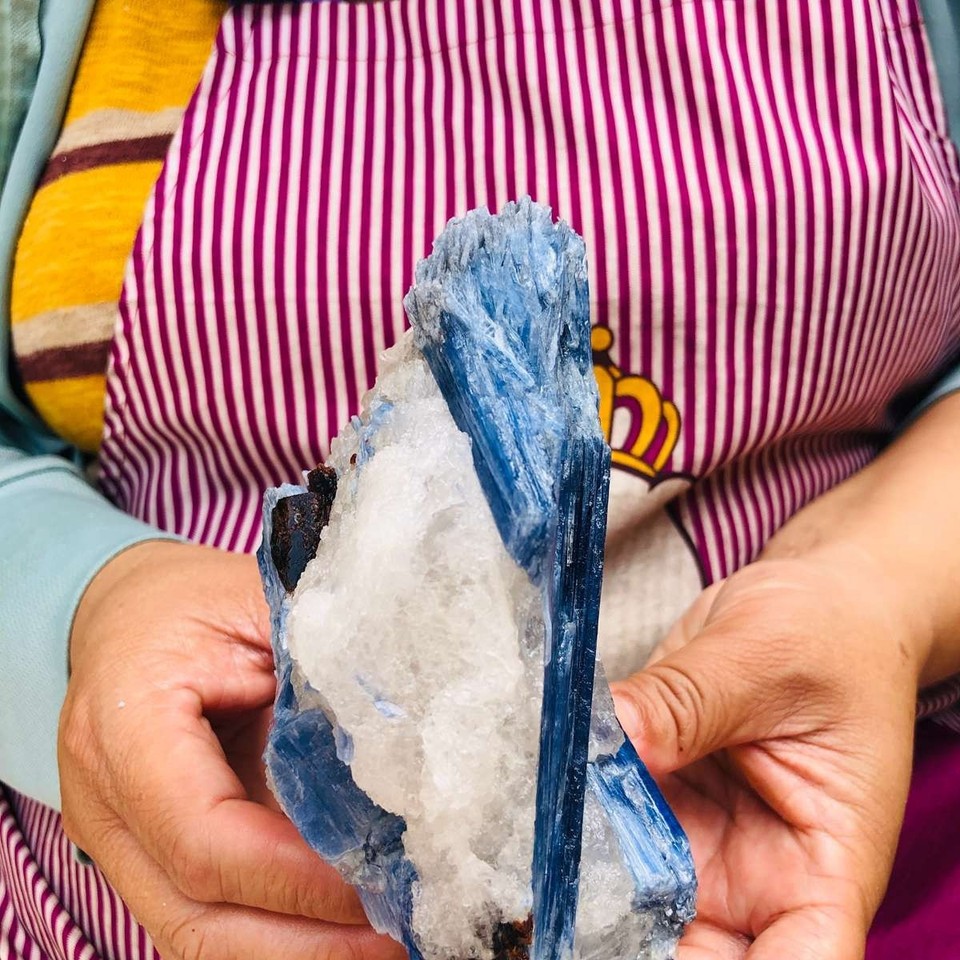 3.67LB 2pcs Natural Blue Kyanite Crystal Quartz Rough Mineral Specimen ...