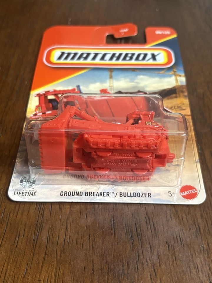 Matchbox FIRE WATCH Groundbreaker Bulldozer MBX Construction Red ...